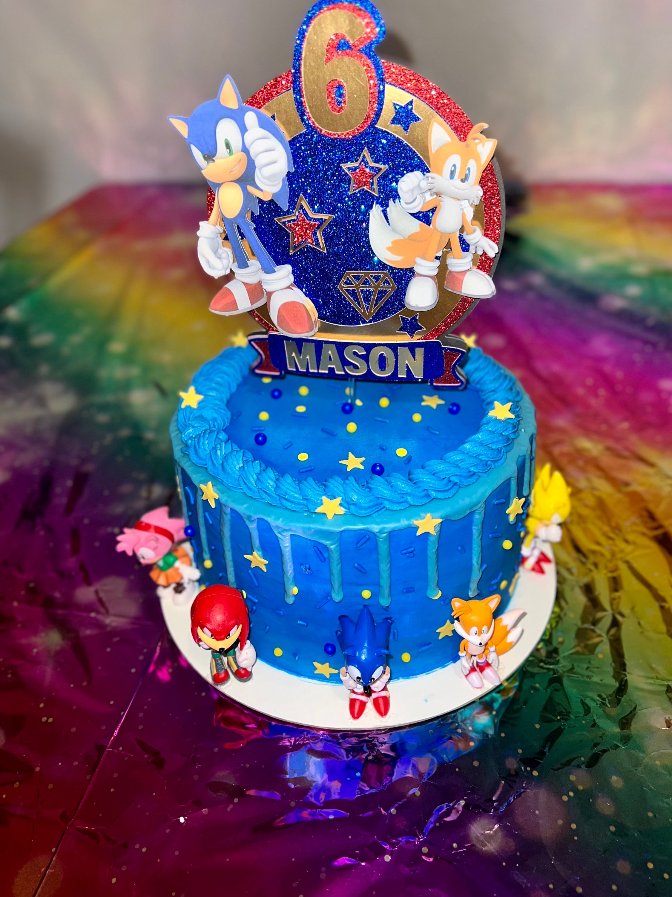Custom Sonic & Characters Cake Topper - Etsy