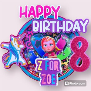 Custom A for Adley Shaker Cake Topper - Etsy