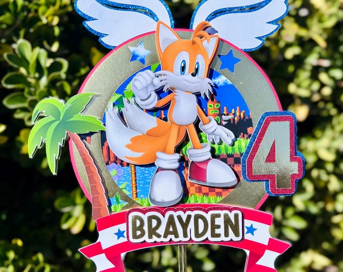Custom Tails (sonic) Cake Topper - Etsy