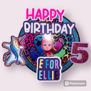 Custom A for Adley Shaker Cake Topper - Etsy