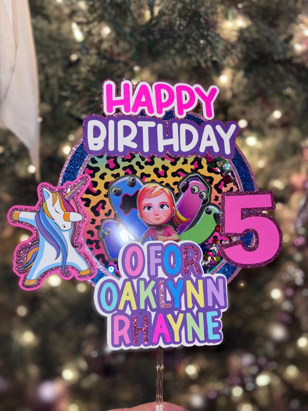 Custom A for Adley Shaker Cake Topper - Etsy