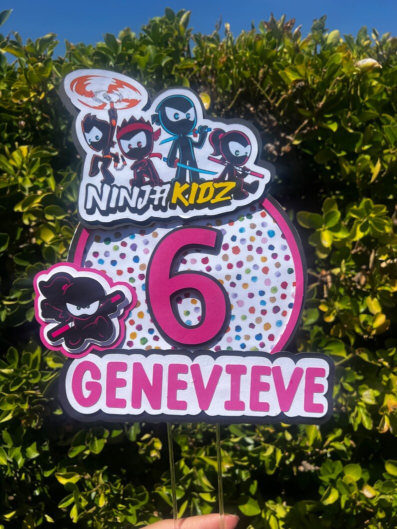 Custom Ninja Kidz Cake Topper - Etsy
