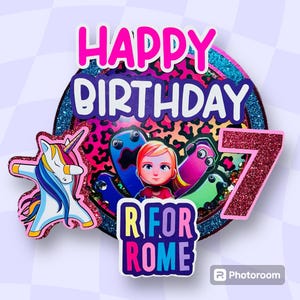 Custom A for Adley Shaker Cake Topper - Etsy