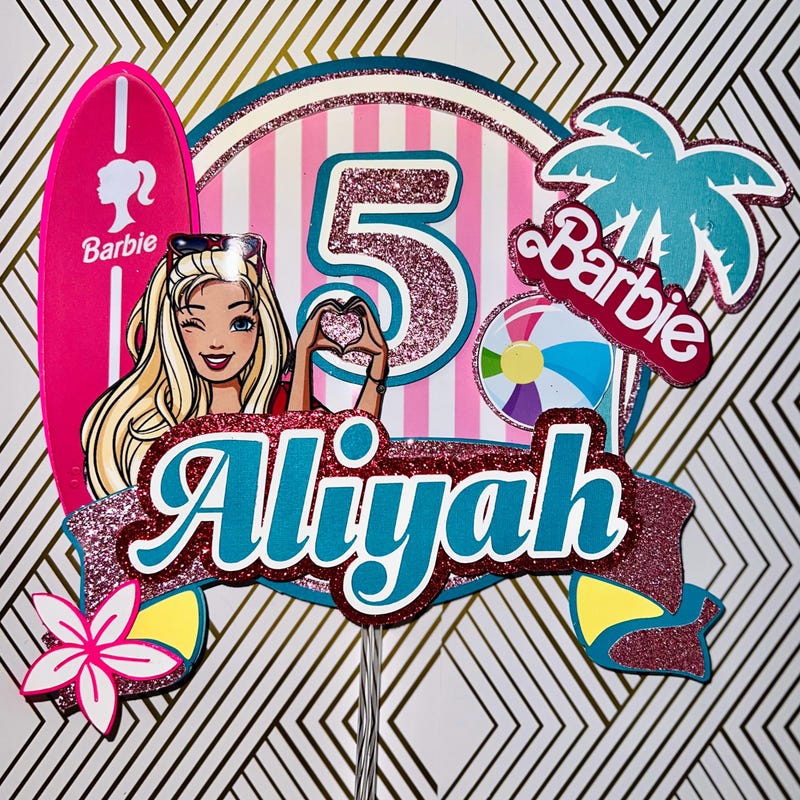 Barbie Cake Toppers - Etsy