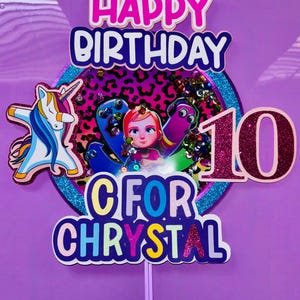 Custom A for Adley Shaker Cake Topper - Etsy