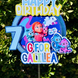 Custom A for Adley Monkeys Cake Topper - Etsy