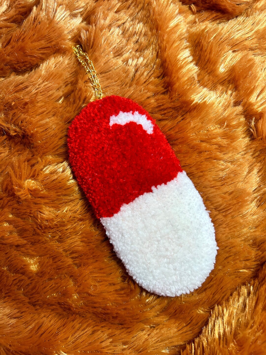 Red and White Chill Pill Mini Hanging Tapestry Rug - Etsy