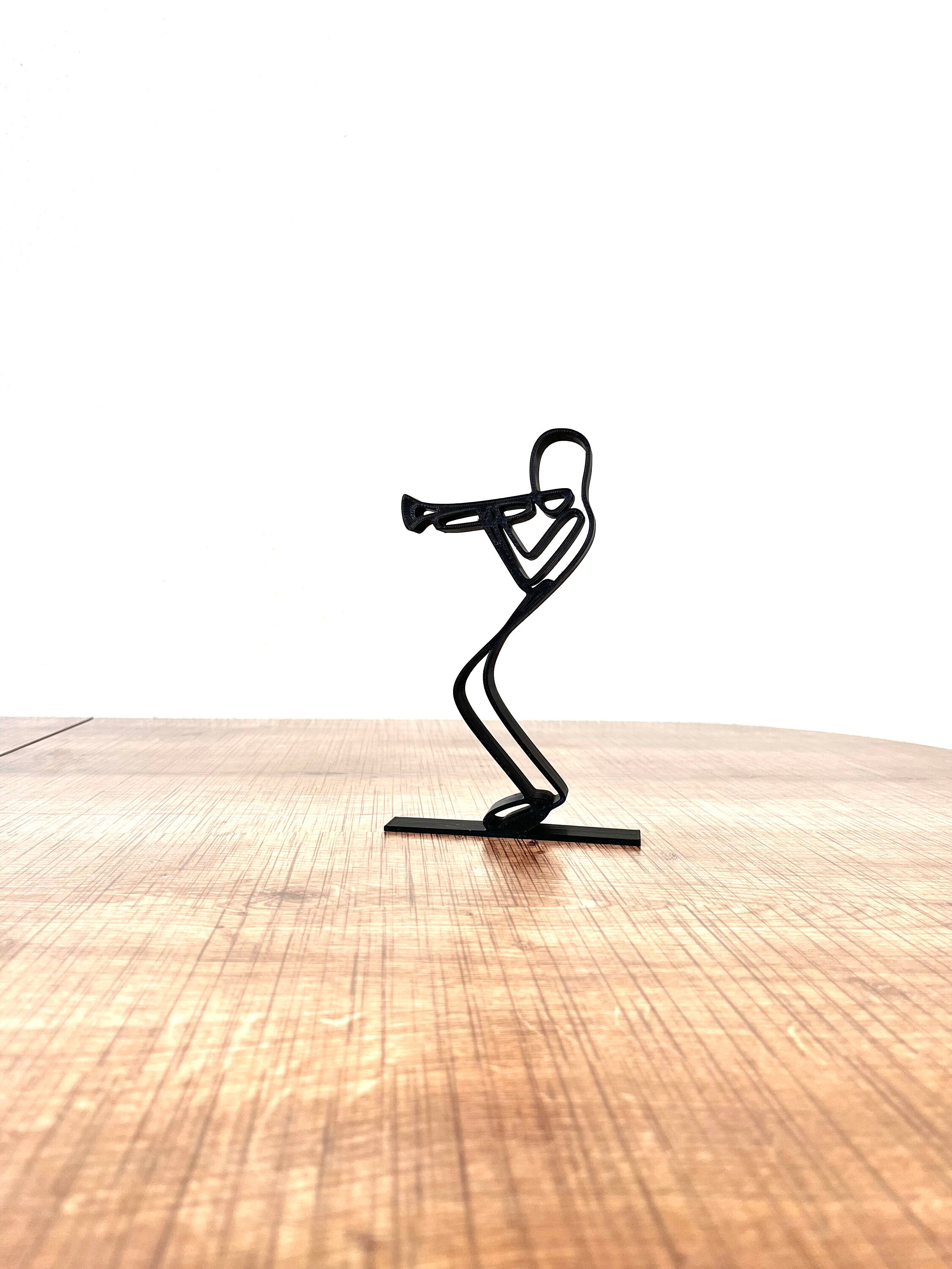 Trumpeter/ Minimalist Art Sculpture/ Customized Musician Gift Idea/3d ...