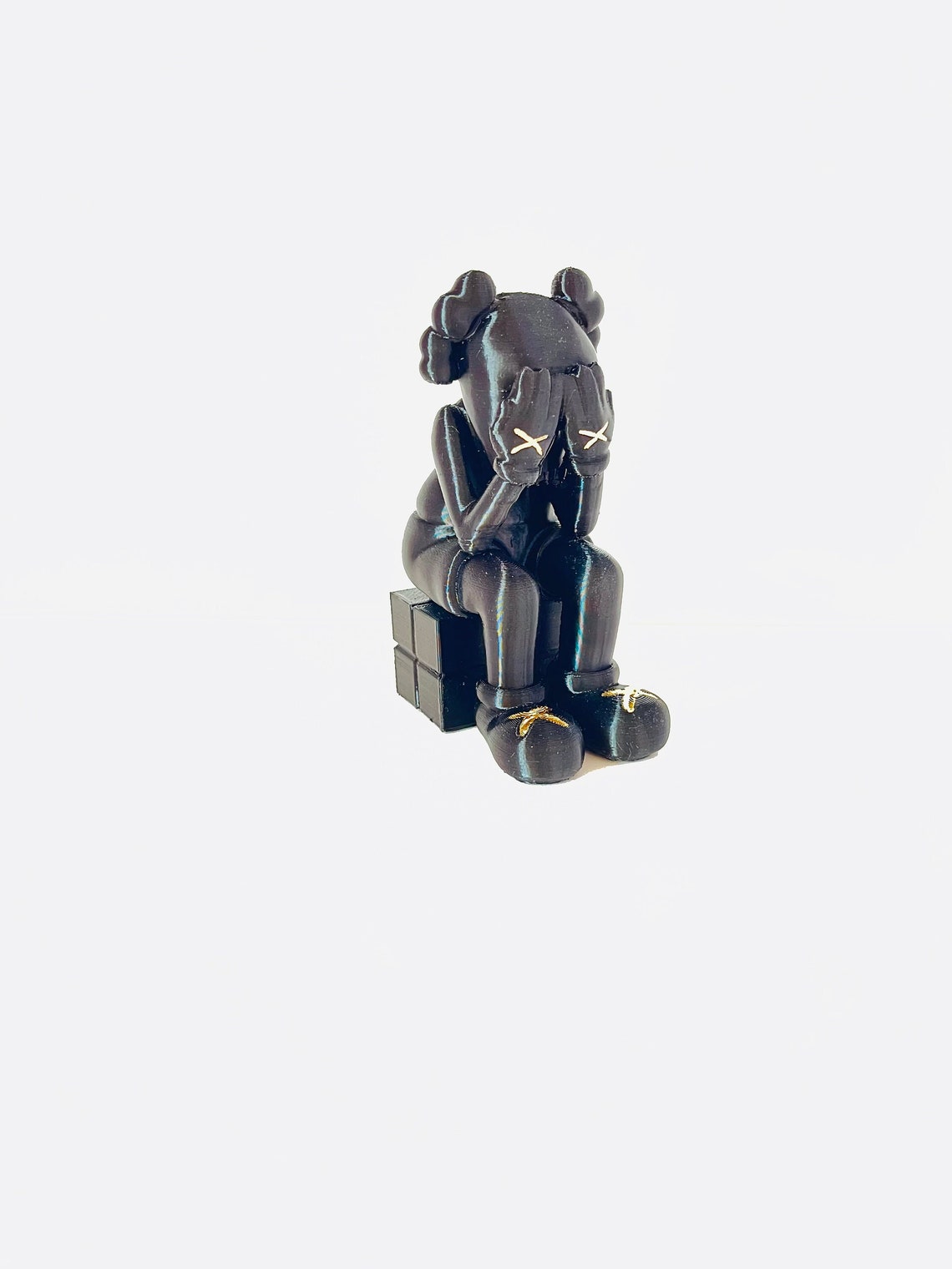 Cartoon Bear Statue Indoor Modern Art Sculpture Large Resin Decor Kaws ...