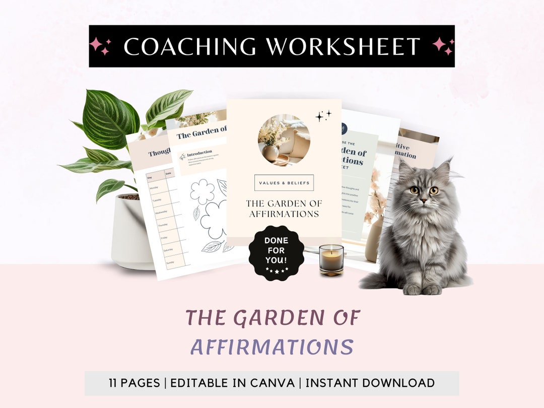 Coaching Worksheet Templates for Life Coaches, Client Session, Coaching ...