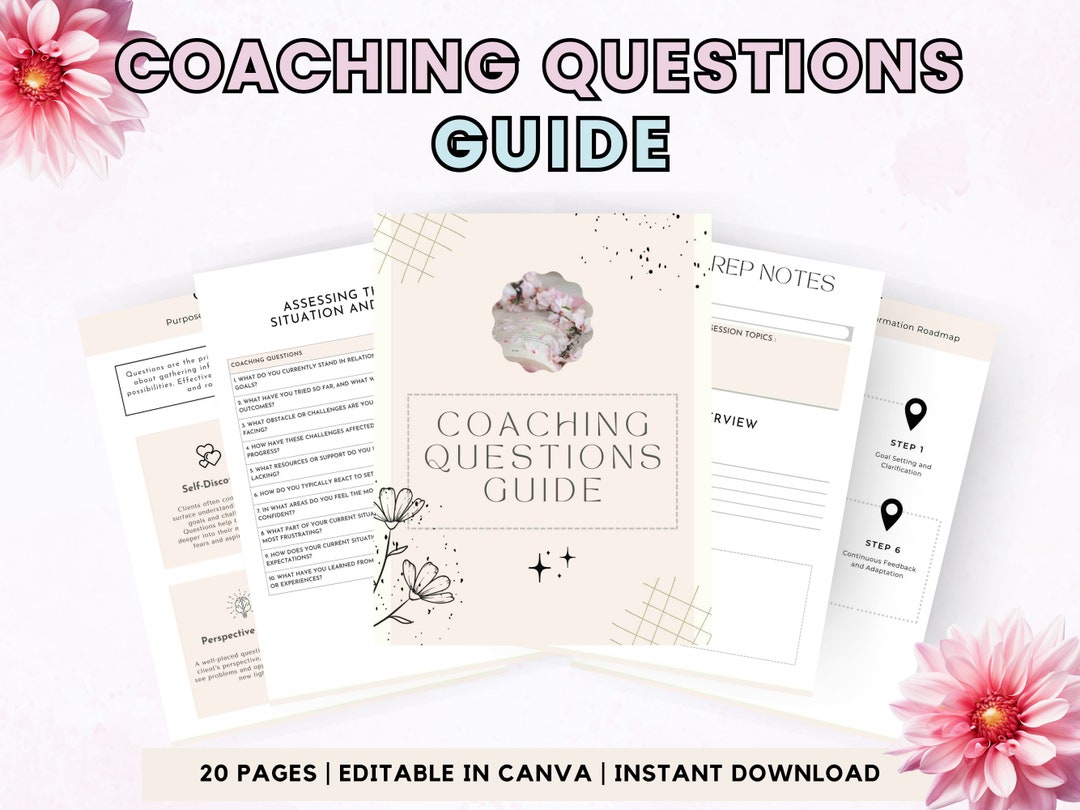 70 Coaching Questions Guide for Coaches, Coaching Session Questions ...