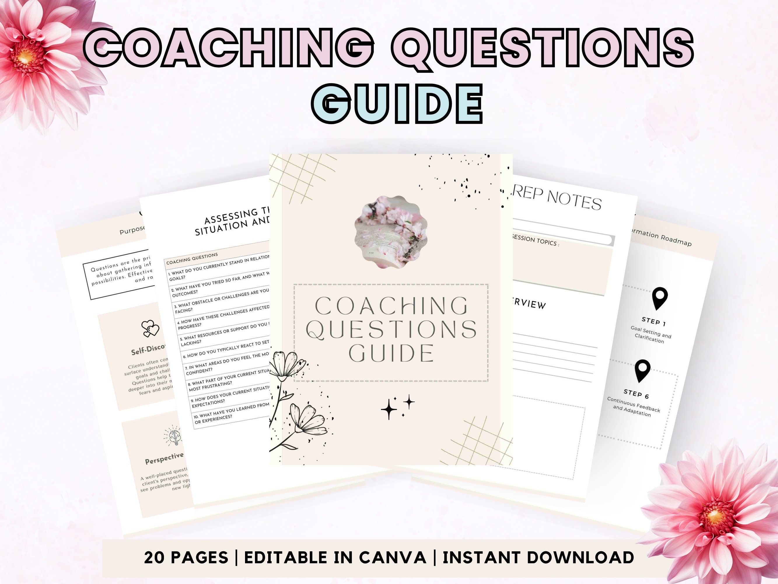 Life Coaching Questions Guide | 70 Coaching Prompts for Client Sessions ...
