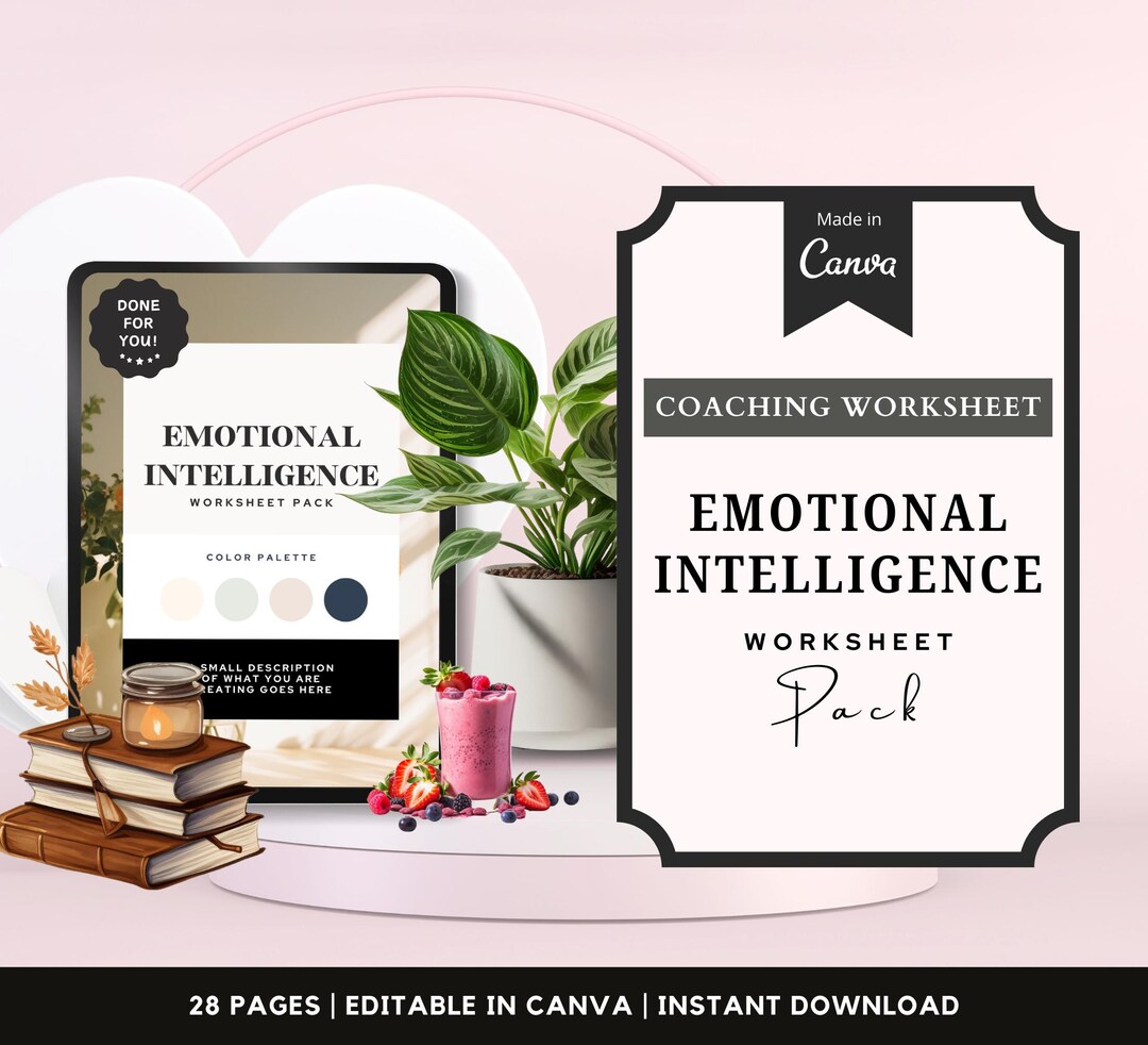 Emotional Intelligence Worksheet, Coaching Worksheet Template for Life ...