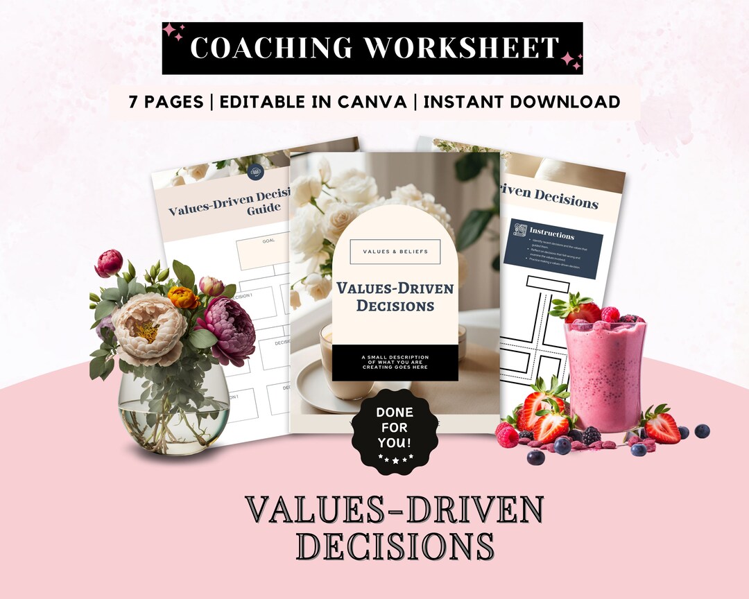 Coaching Worksheet Template for Coaches, Coaching Toolkit, Client ...