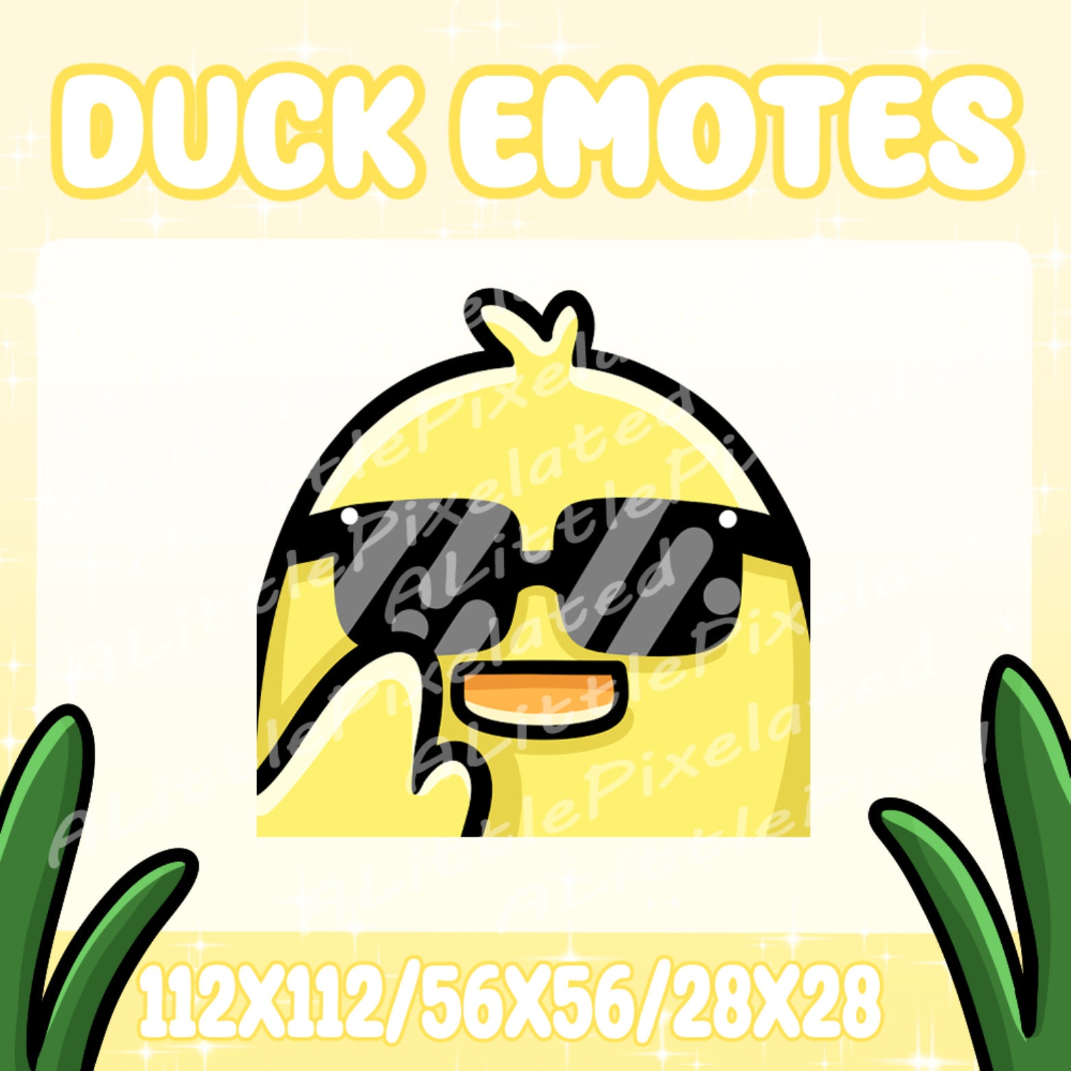 Cute Duck Emote Set - Etsy