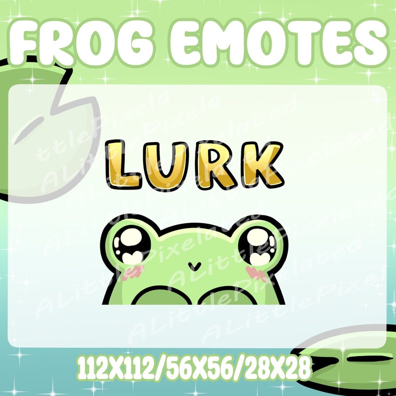 Cute Lurk Frog Emote - Etsy