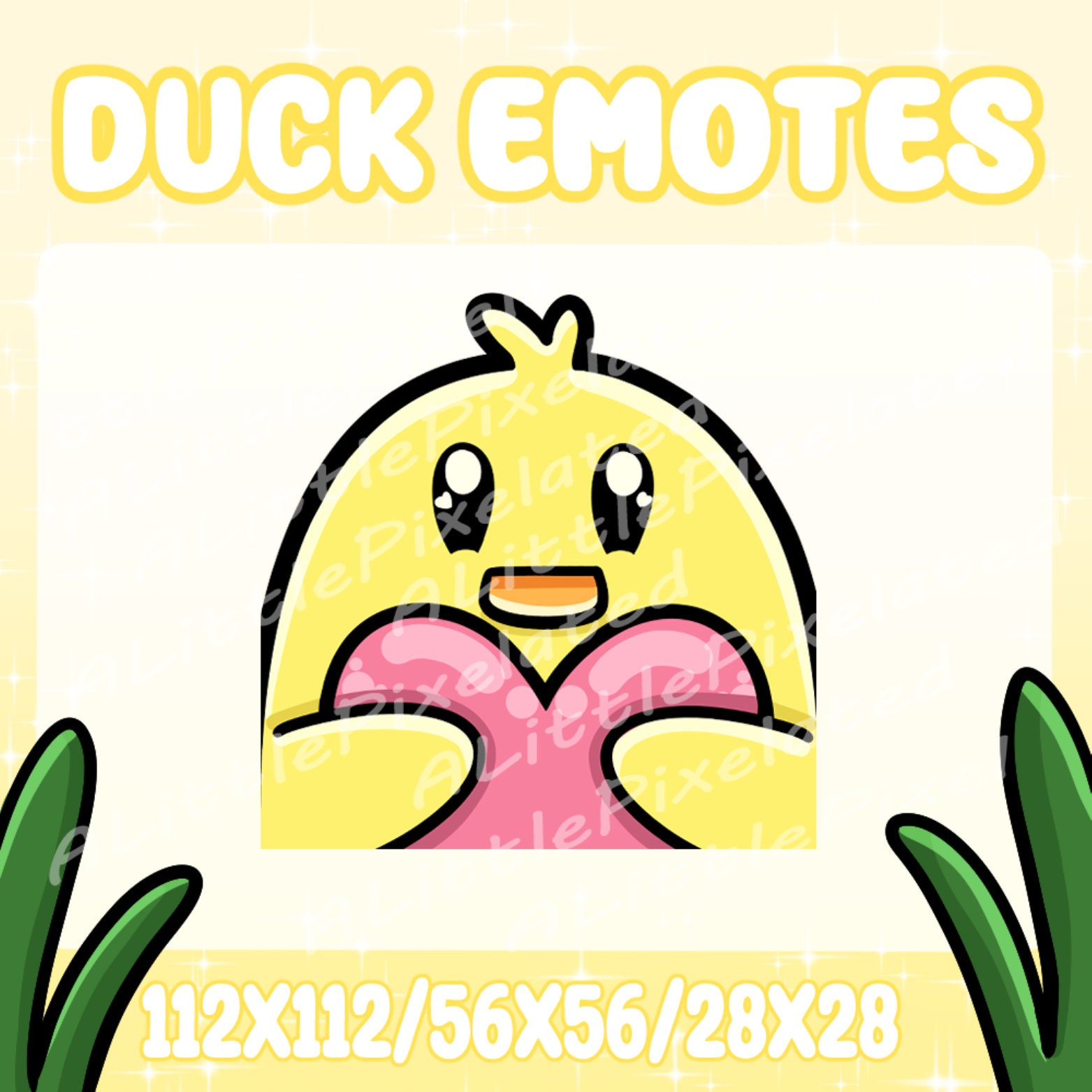Cute Duck Emote Set - Etsy