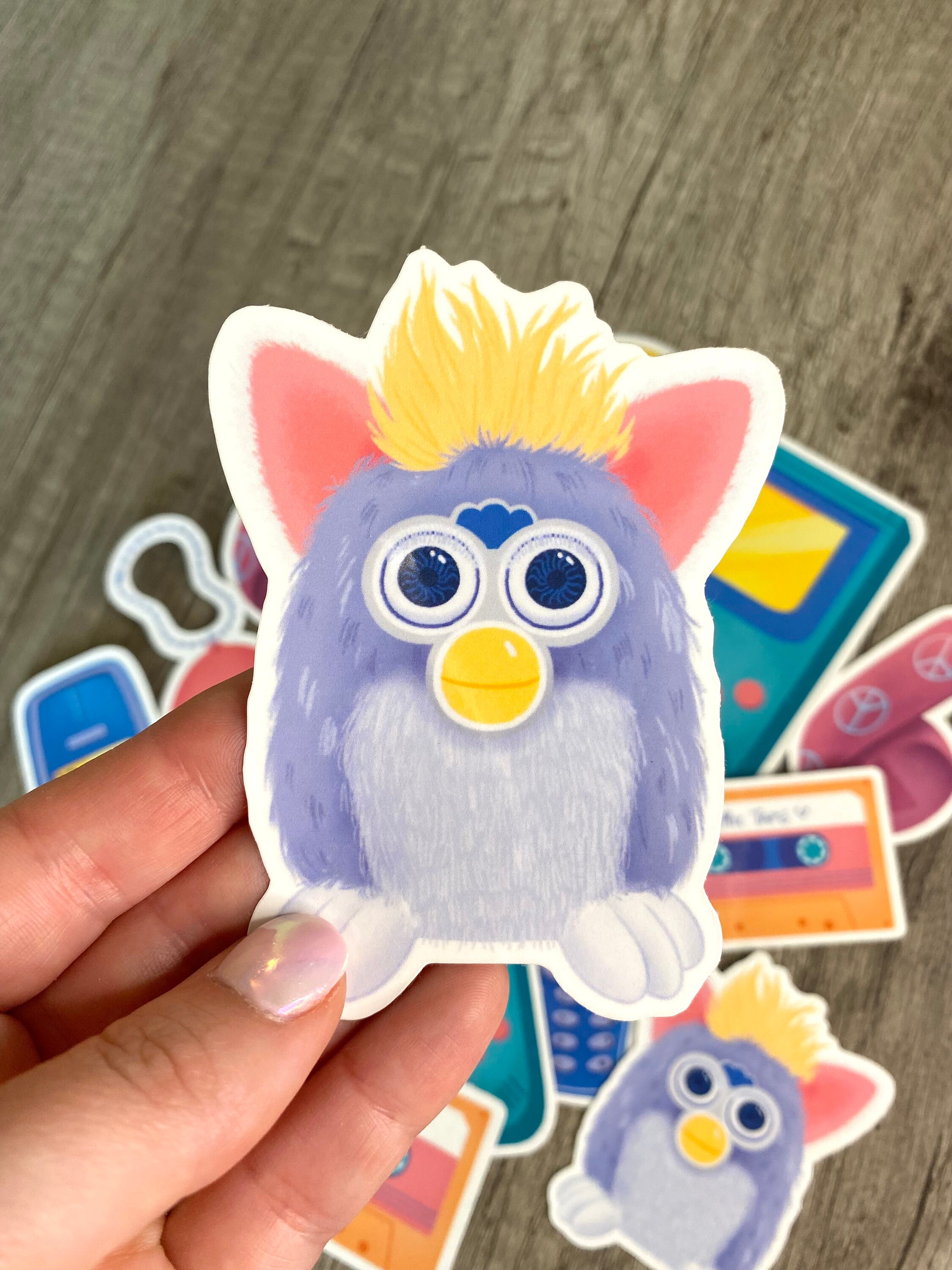 90's Kid Nostalgia Stickers Y2K Trendy Stickers 90s Party Decor ...