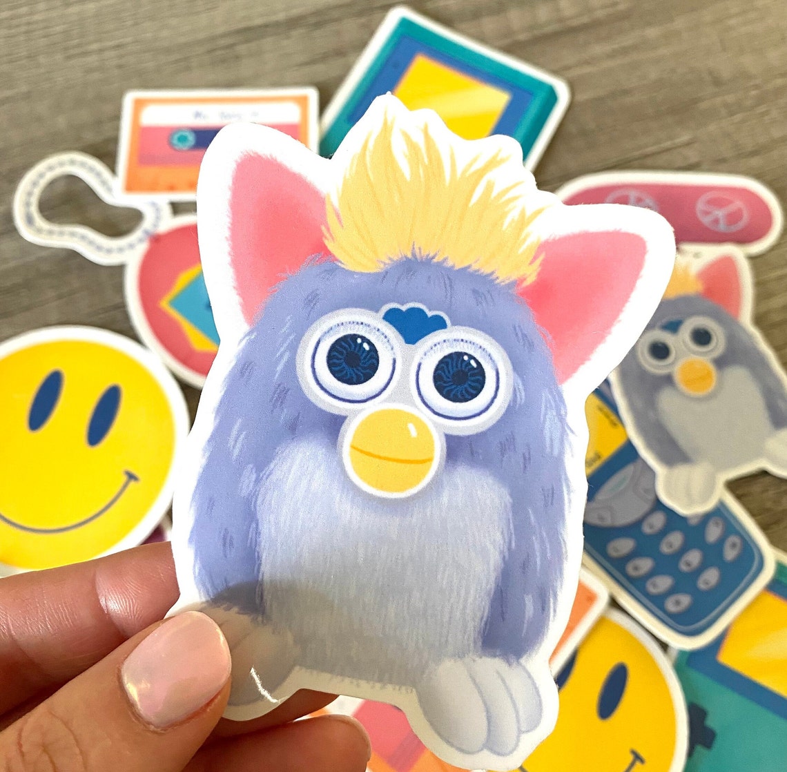 90's Kid Nostalgia Stickers Y2K Trendy Stickers 90s Party Decor ...