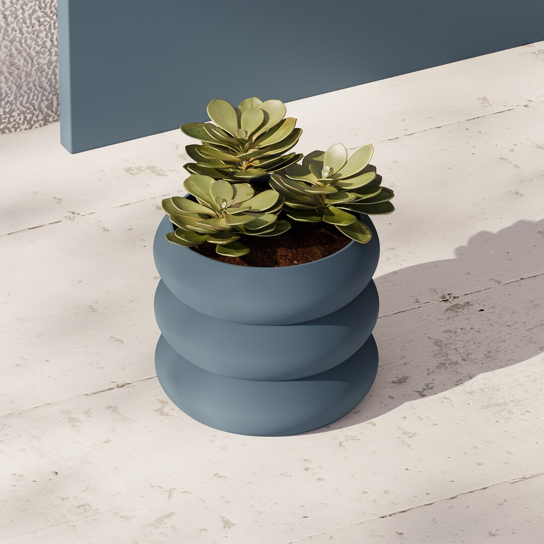 Dark Blue Indoor Planter Pot 'versailles' - Perfect for Lush Greenery ...