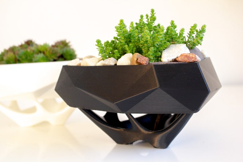 Indoor 3d Printed Planter Modern Futuristic Organic Shape Pot Eco ...