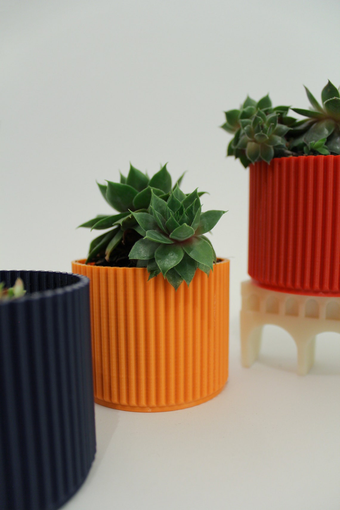 Set of 5 Indoor Small Planters Multiple Mix Colours Pots for - Etsy