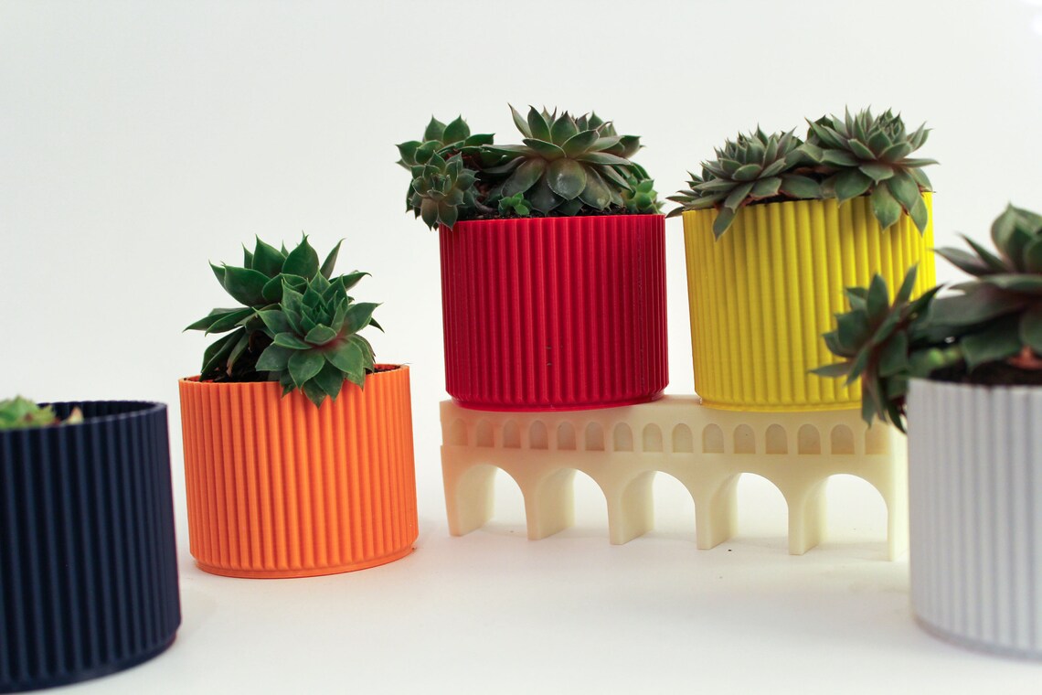 Set of 5 Indoor Small Planters Multiple Mix Colours Pots for - Etsy