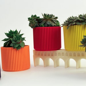 Set of 5 Indoor Small Planters Multiple Mix Colours Pots for Plant ...