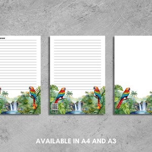A4 A5 Bird PDF Printable Letter Writing Paper, Enjoy Life Forever JW ...