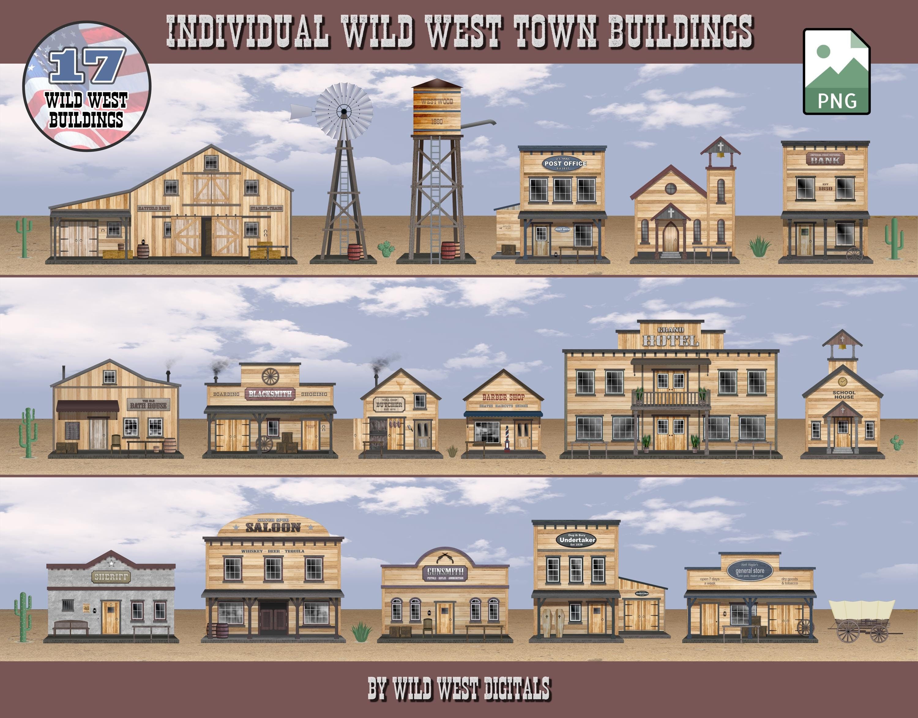 Wild West Buildings - Wild West Clipart - Wild West Images - Wild West ...