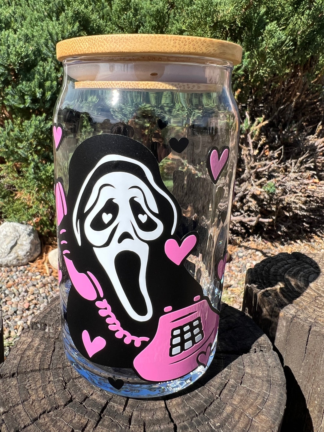 Color Changing Scream Themed Can Glass - Etsy