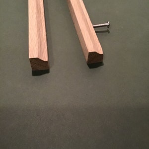 A Pair of Oak Handles 210mm Long, Cabinet Handles Furniture Handles ...