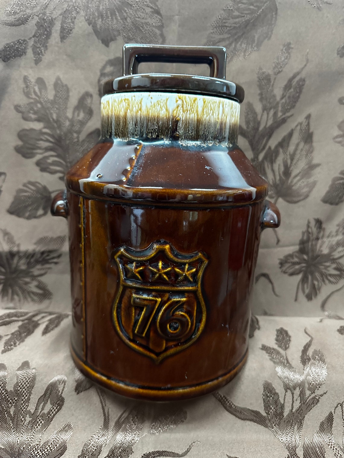 Mccoy Pottery 1776 -1976 Bicentennial Drip Glaze Cookie Jar - Etsy