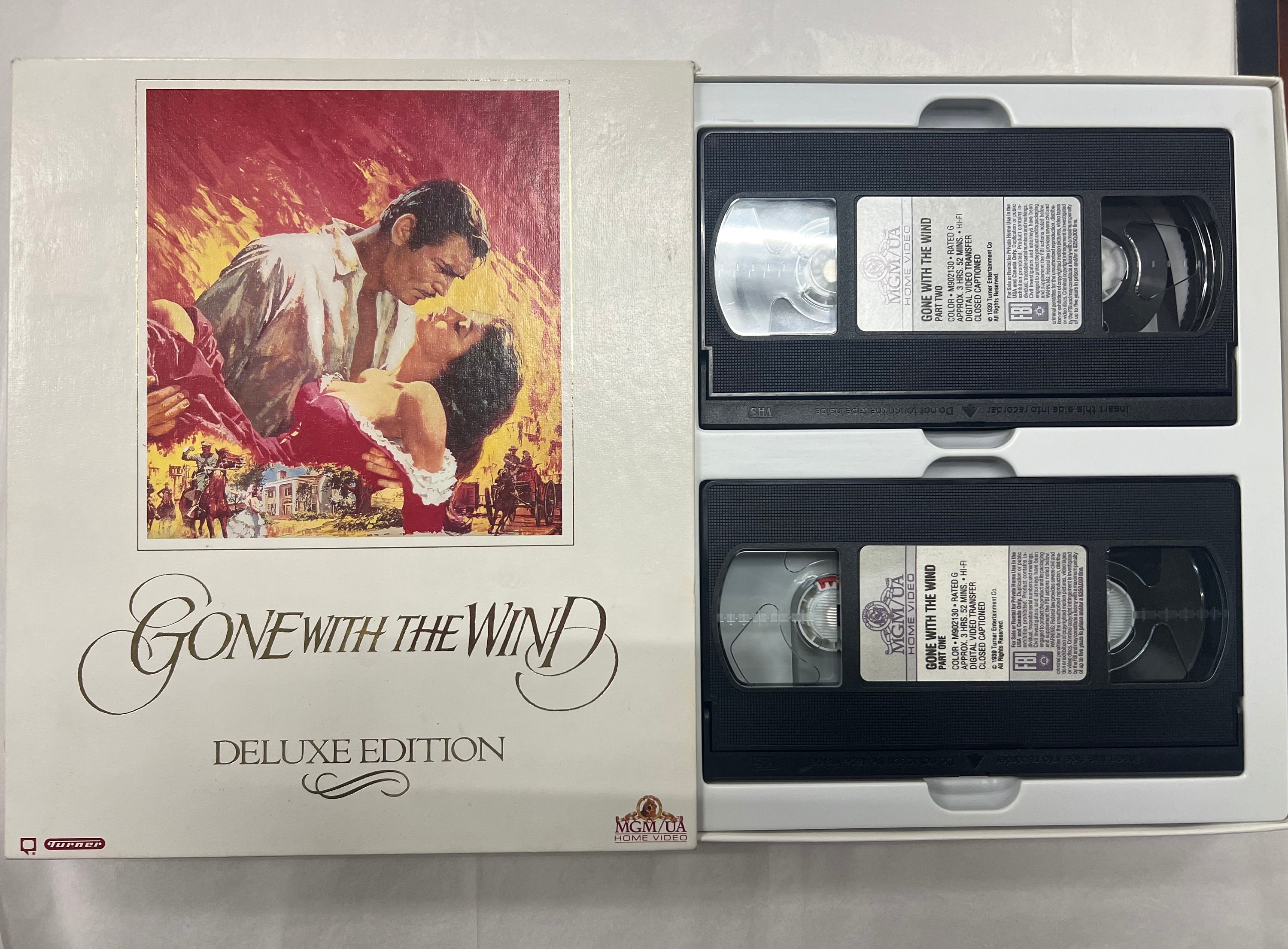 Gone With the Wind (VHS, 1990, 2-tape Set) Deluxe Edition - Etsy