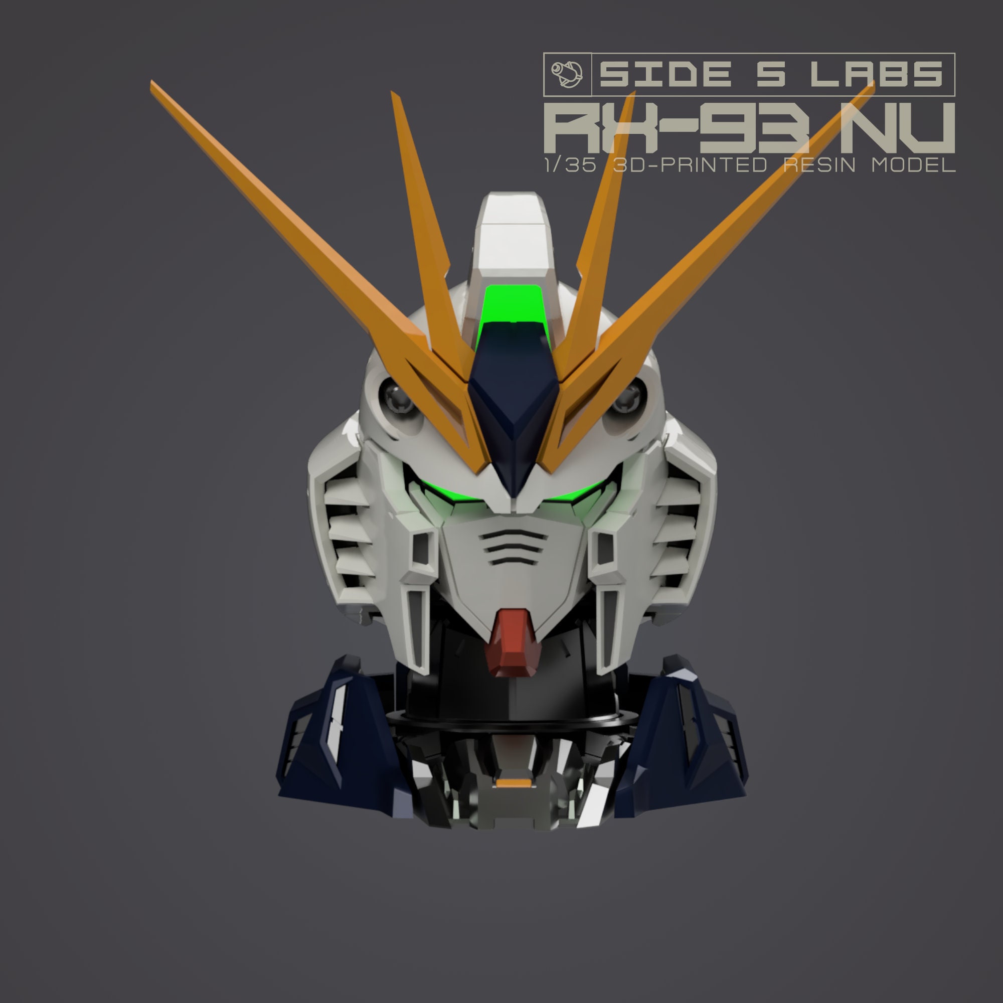 1/35 RX-93 Nu Gundam Head 3d-printed Resin Model - Etsy Canada