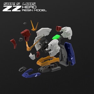 1/35 ZZ Gundam Head 3d-printed Resin Model - Etsy