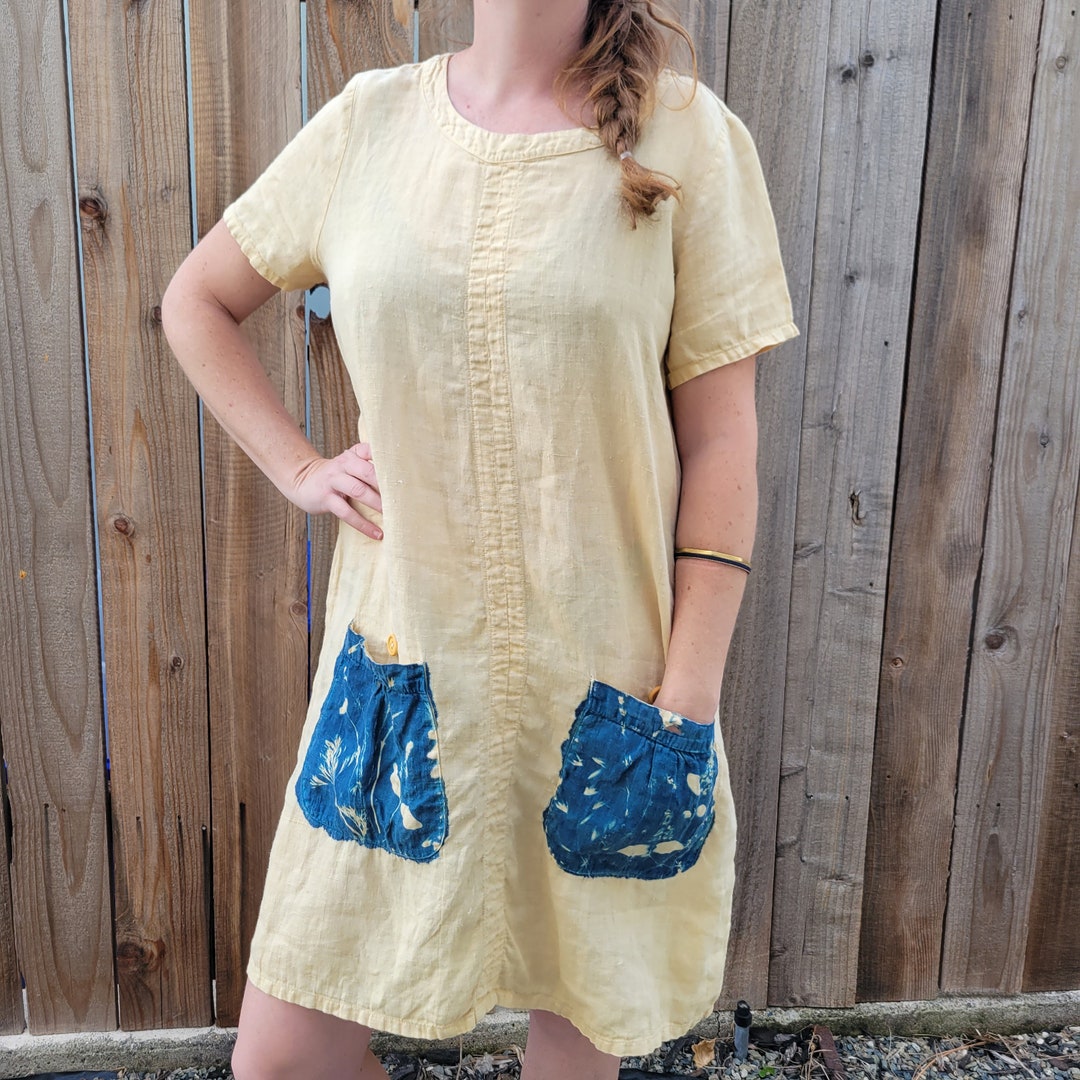 California Poppy Linen Dress - Etsy