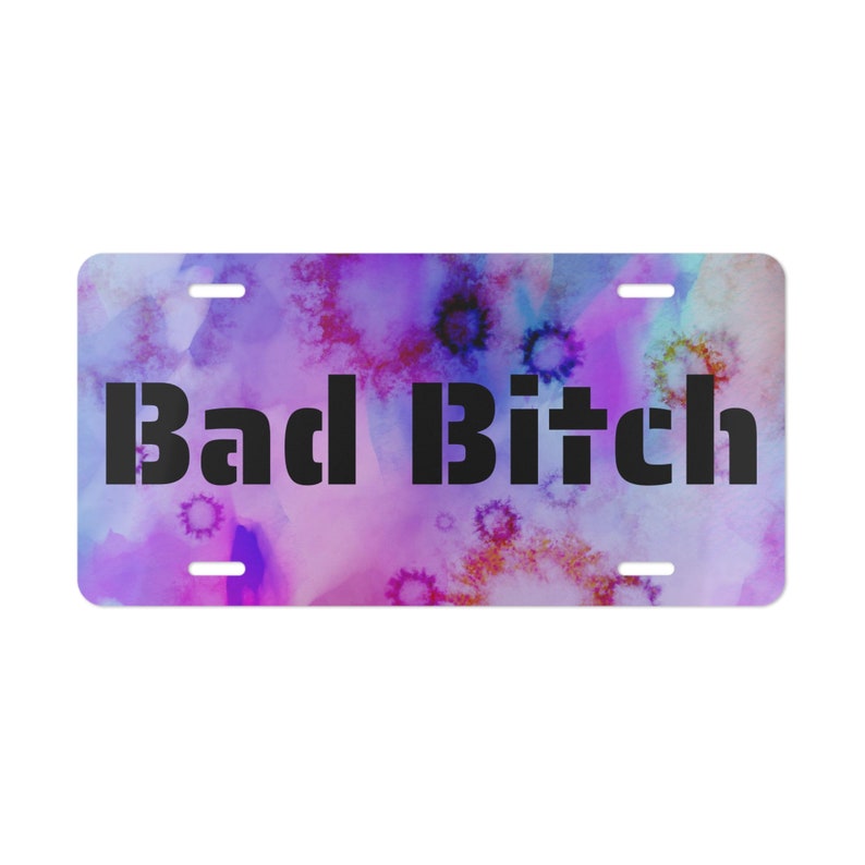 Bad Bitch Vanity Plate Etsy
