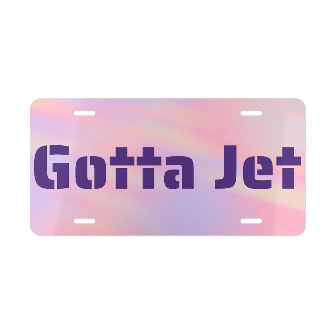 Gotta Jet Vanity Plate - Etsy
