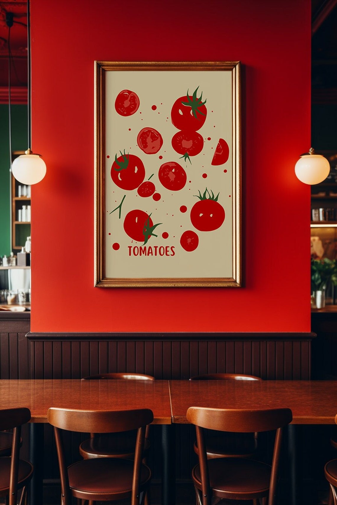 Tomatoes Art Print | Vegetables Retro Posters | Food Retro Printable ...