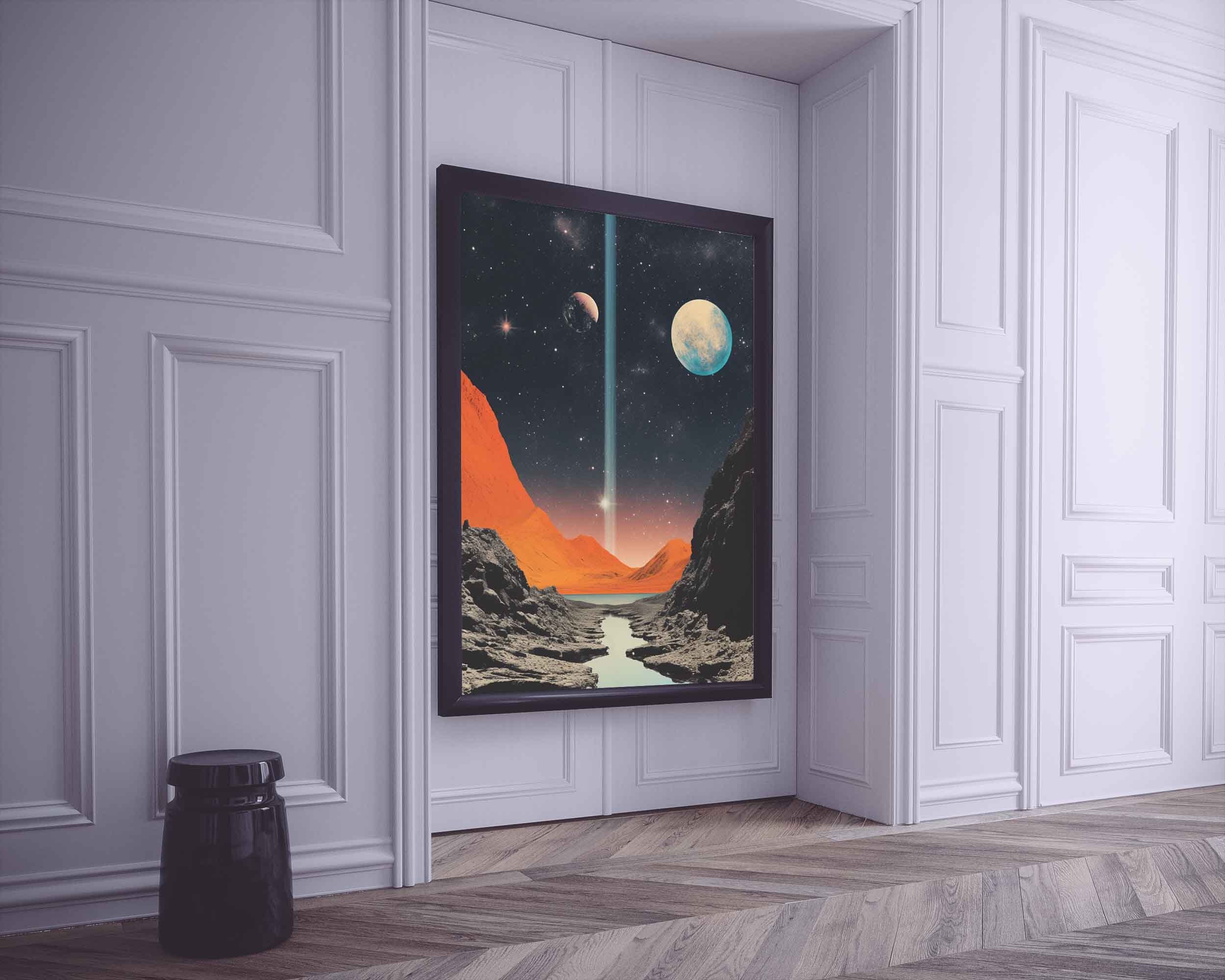 Mars Poster Mars Collage Art Print Space Print Surreal Wall - Etsy