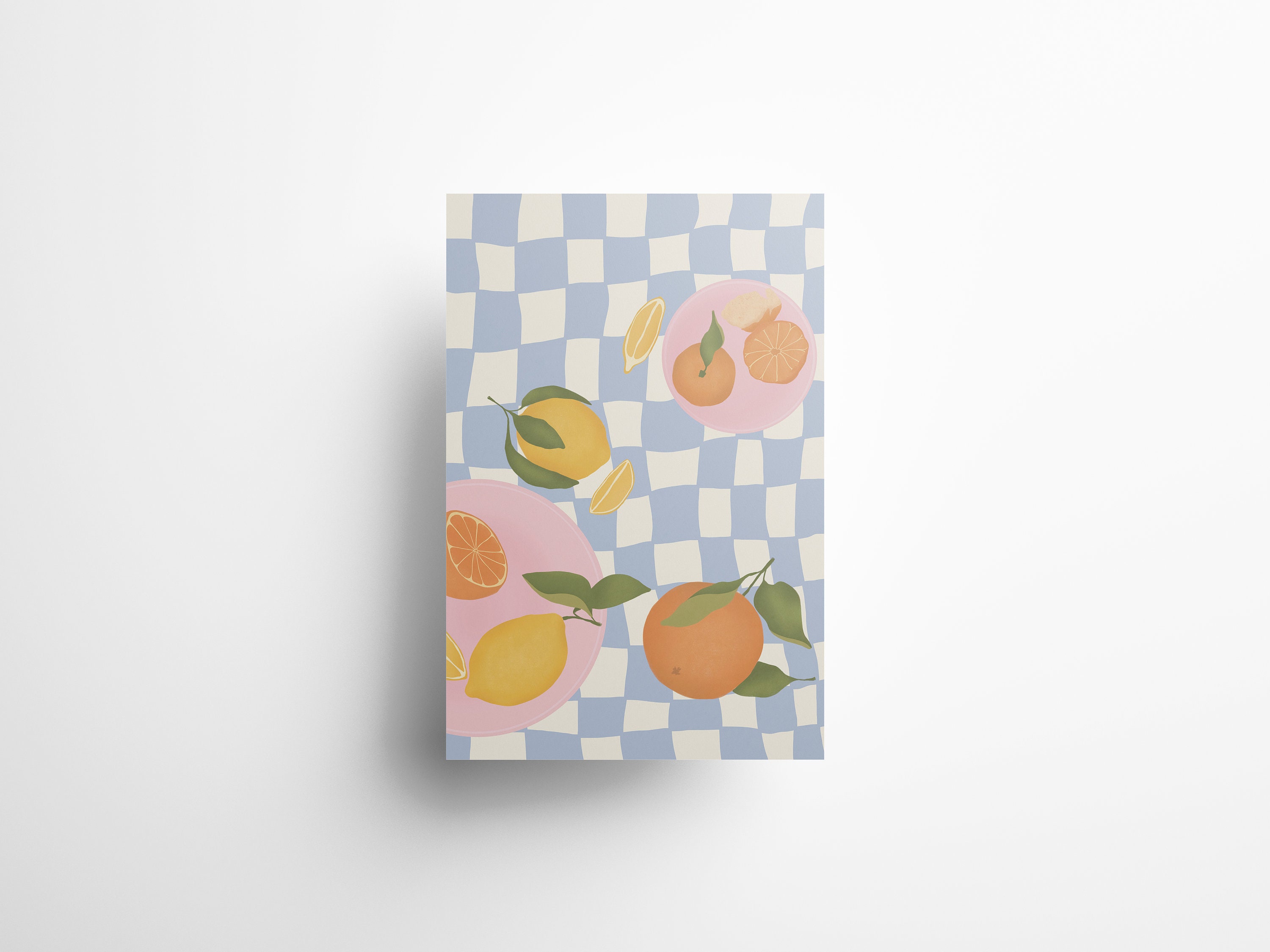 Citrus Print, Lemon Print, Oranges Print, Abstract Citrus Illustration ...
