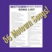 Motown Music Bingo Game Group Activity Family Reunion Therapy Class ...