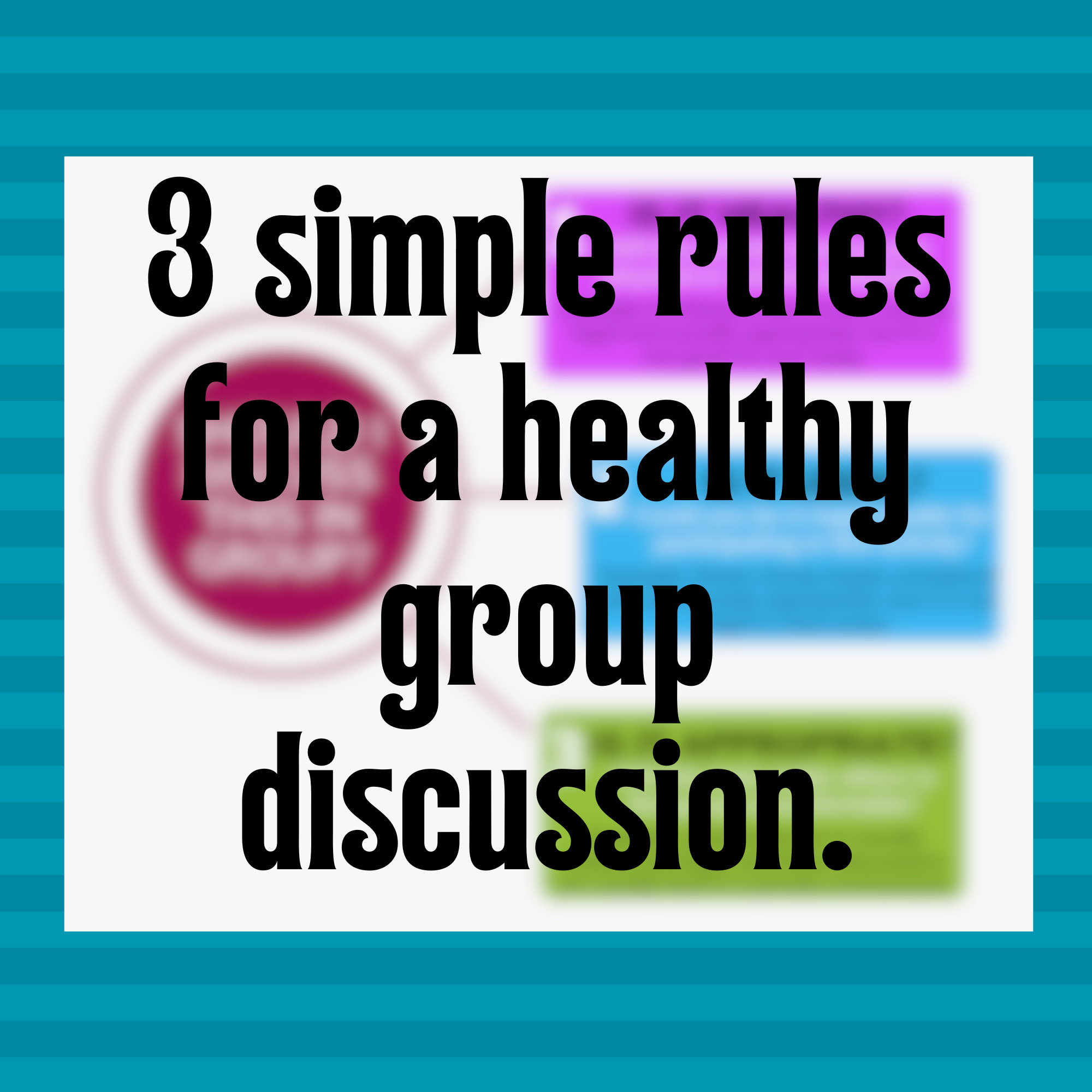 Therapy Group Discussion Guidelines Rules for Therapeutic Activity ...