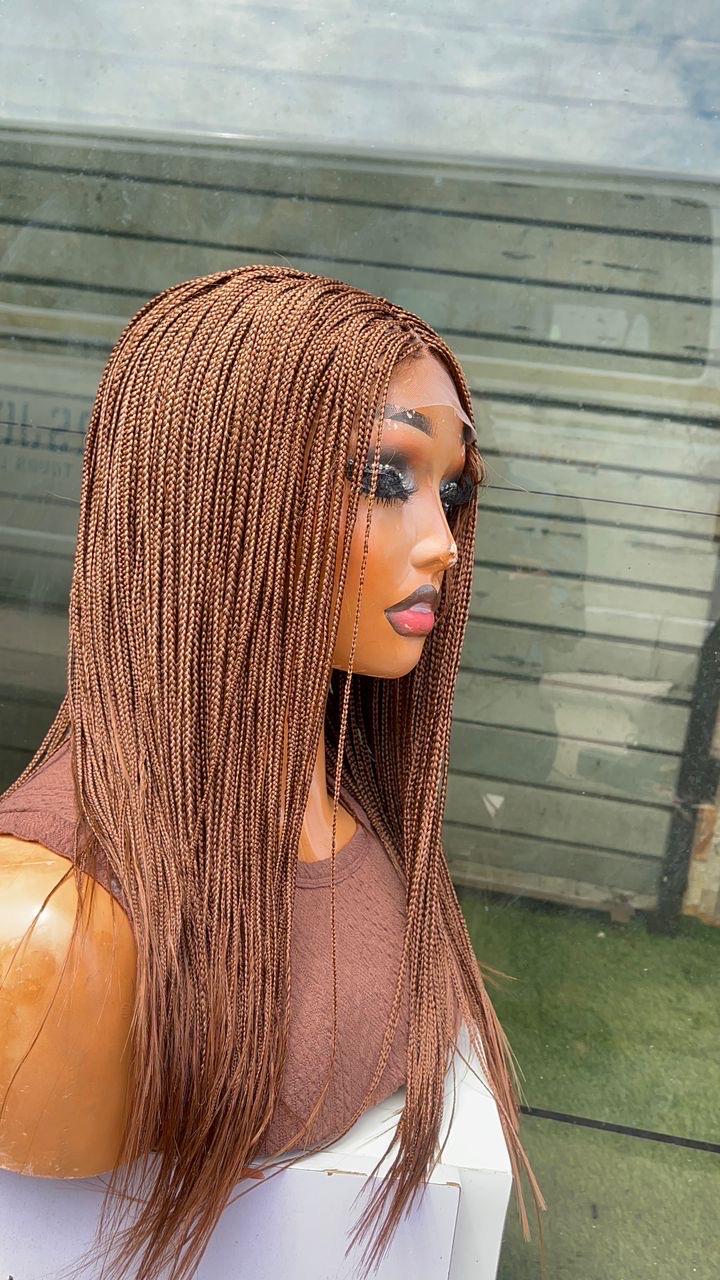 Micro Braided Wig Closure Lace Micro Braidedwig - Etsy