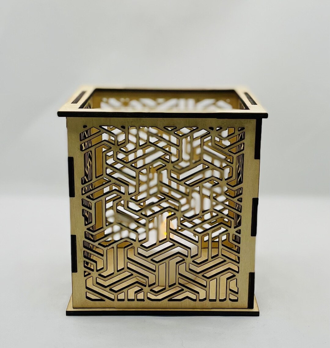 Geometric Pattern Lantern, Digital Download, for CNC, Laser or Cricut ...