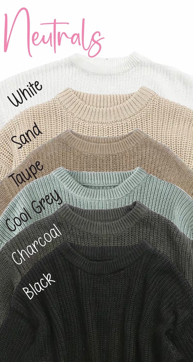 Hand Embroidered Initial Sweater - Etsy