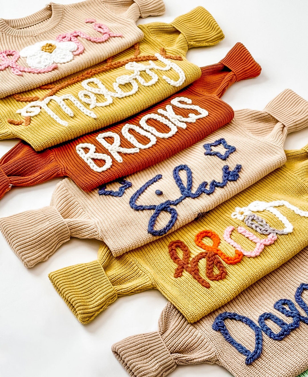 Hand Embroidered Sweaters - Etsy