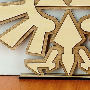 Triforce Crest, Triforce, Zelda, Decoration, Gift, Wood, Nintendo ...