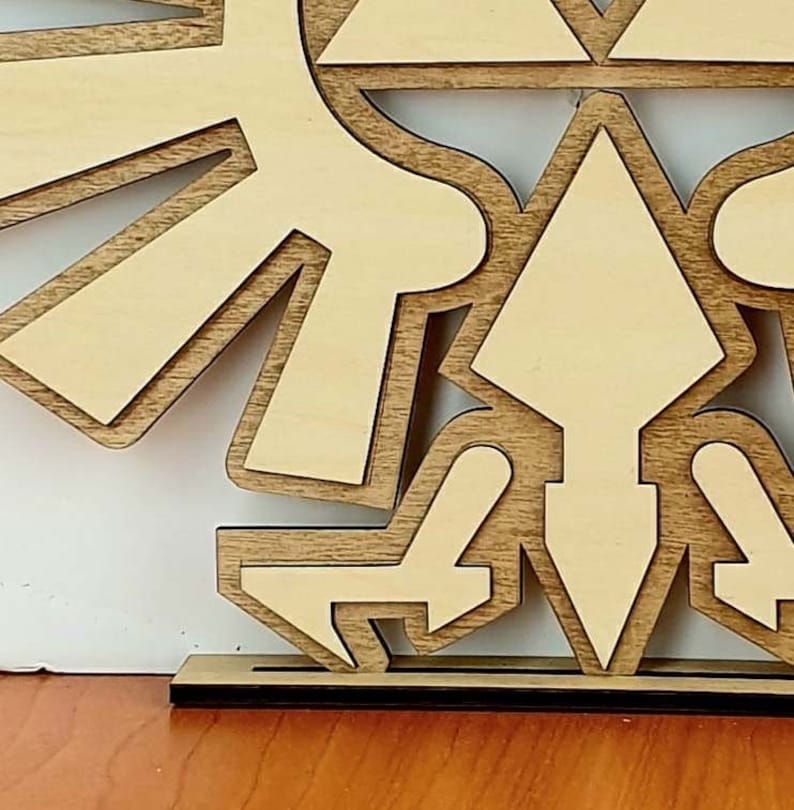 Triforce Crest, Triforce, Zelda, Decoration, Gift, Wood, Nintendo ...
